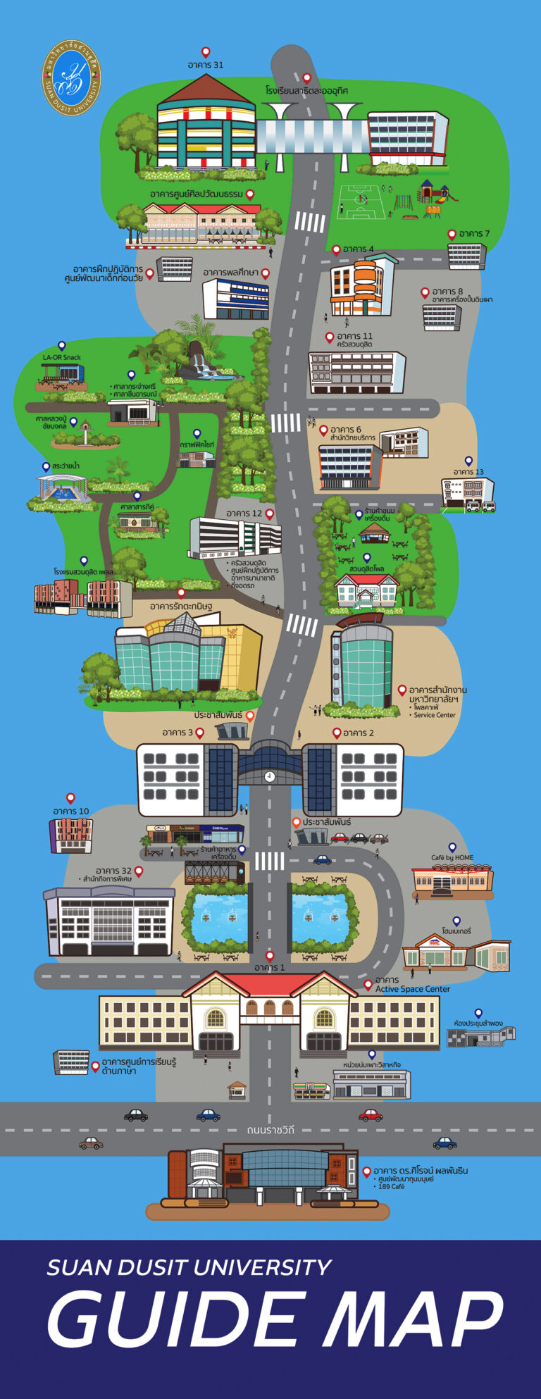 มหาวิทยาลัยสวนดุสิต Suan Dusit University – แผนผังมหาวิทยาลัยสวนดุสิต ...